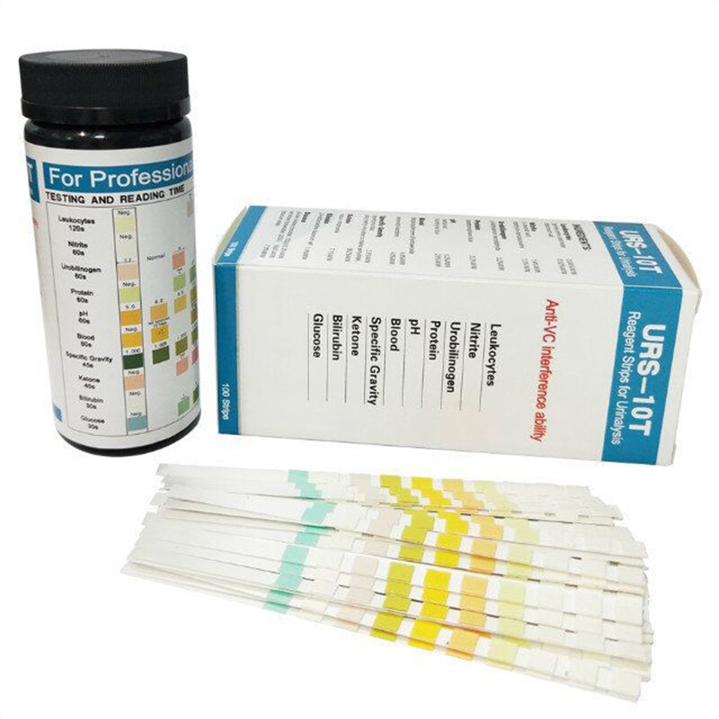 100 Strips Urine Test Strip 10 Parameters Urinalysis Dip-Stick PH Test ...