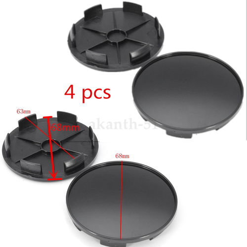 4PCS 68mm Car Wheel Center Caps Central Hub Blank Centre Hubcaps ...