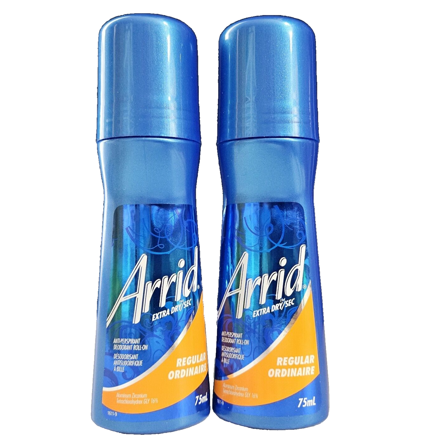 (2) Arrid Extra Dry Roll-On Antiperspirant Deodorant 2.5 oz Regular New ...