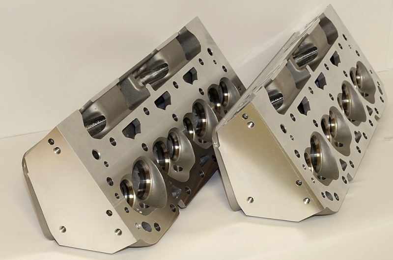 SBC CHEVY 350 383 NKB ALUMINUM HEADS 60cc CHAMBERS 200cc NKB-BARE STR ...