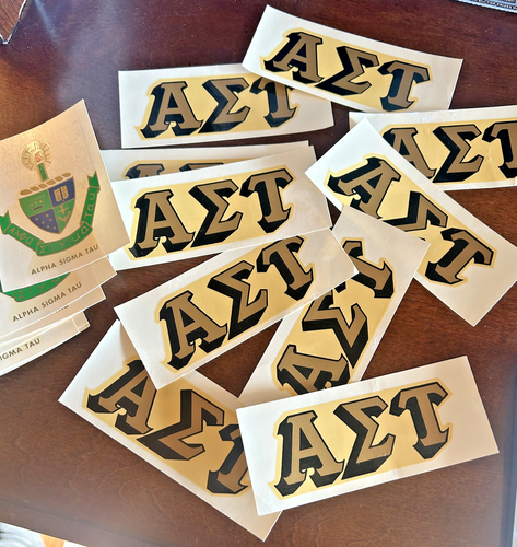 Alpha Sigma Tau Sorority 10 Transfers & 11 Transfer AET Crests | eBay