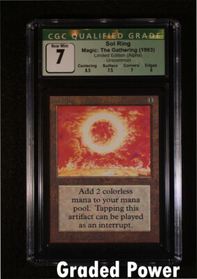 Alpha Sol Ring CGC 7 *INKED* Magic MTG | eBay
