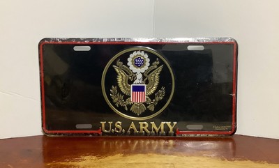 U.S. Army Aluminum License Plate Insignia U.S. Military License Tag | eBay