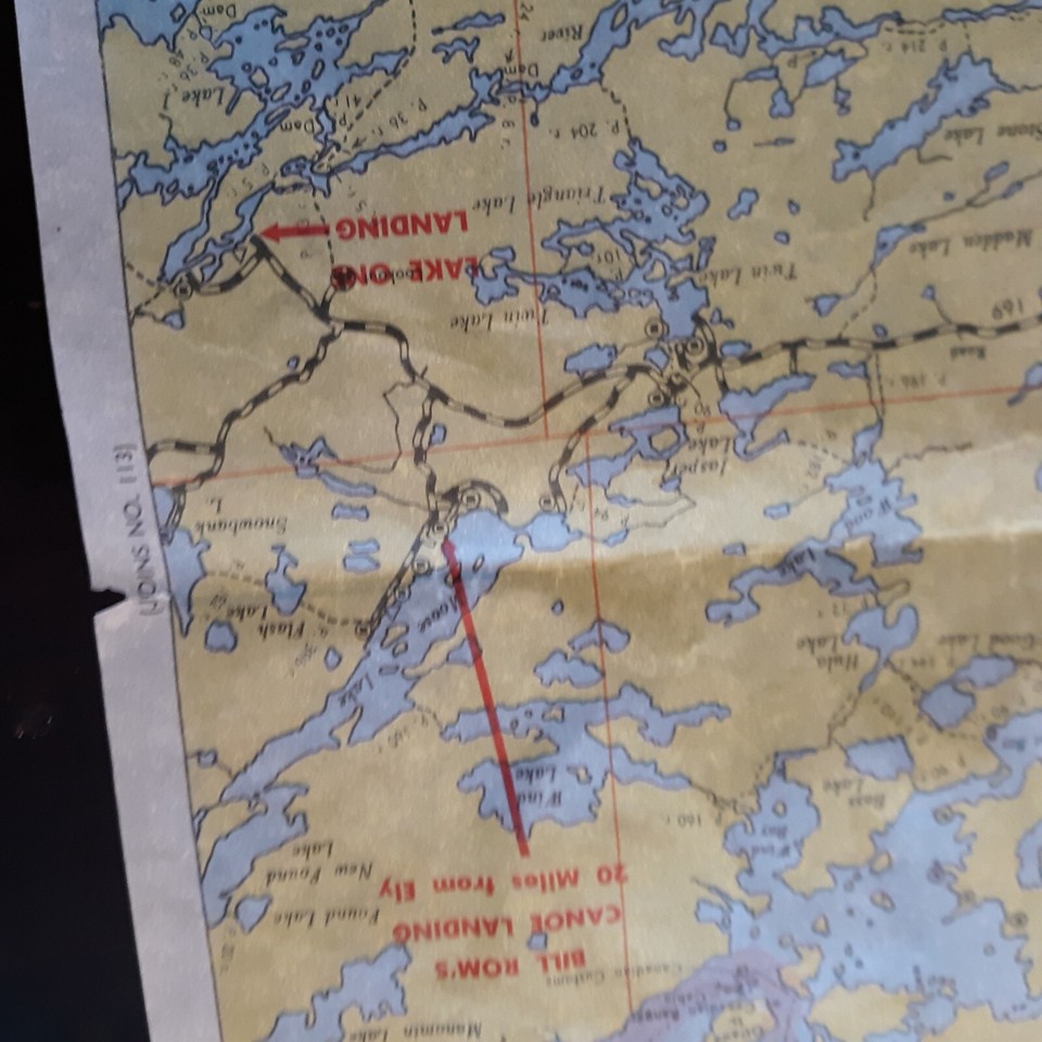 Vintage Lithograph Map of Superior & Quetico Canoe Maps No. 112rs ...