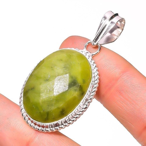 Natural Vasonite Gemstone Pendant Ethnic 925 Sterling Silver Jewelry ...