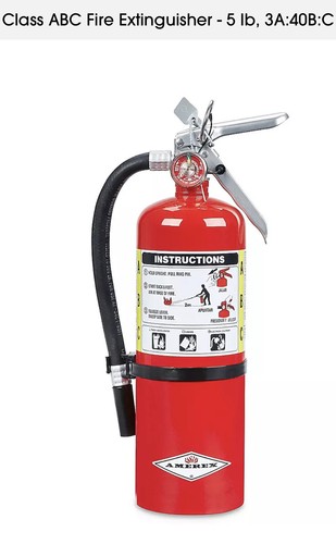 Kidde Class ABC Fire Extinguisher - 5 lb, 3A:40B:C Rechargeable | eBay