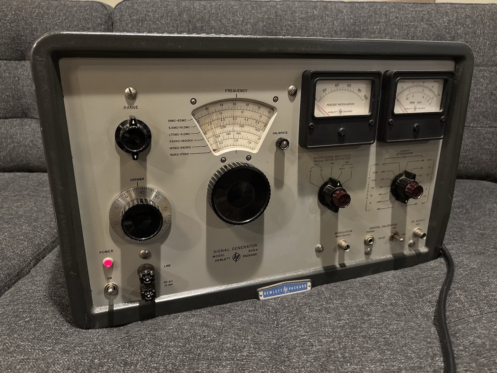 Vintage Hewlett Packard 606A Signal Generator, Excellent Shape | eBay