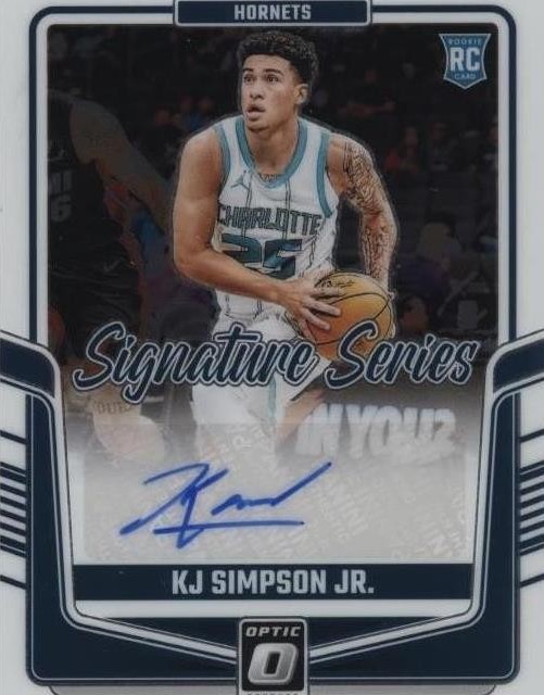 2024-25 Panini Donruss Optic - Signature Series KJ Simpson Jr., KJ ...