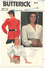 Butterick Pattern # 6018 Misses Blouse Size 12 for sale online | eBay