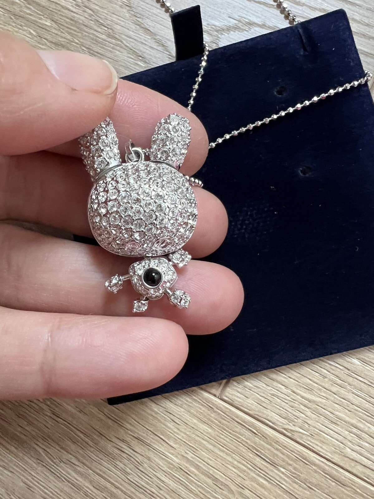 Swarovski Cute Rabbit Bunny Mathilde Crystal Pendant Necklace 3 Lengths ...