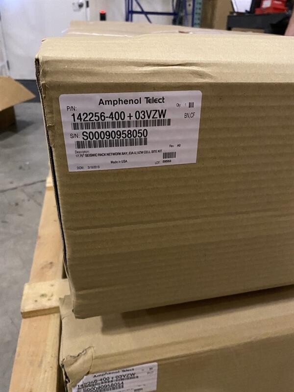 AMPHENOL Telect 142256-400 + 03VZW Seismic Rack Network Bay | eBay