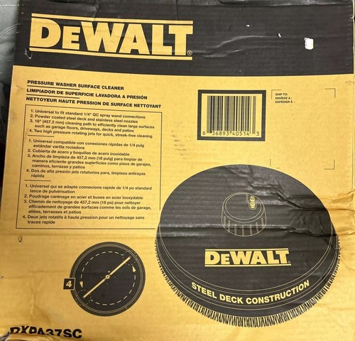 DEWALT Surface Cleaner 18 in. for Gas Pressure Washers Rated up to 3700 ...