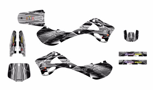 1999 2000 2001 2002 KX125 KX250 graphics decal kit for Kawasaki #2001 ...