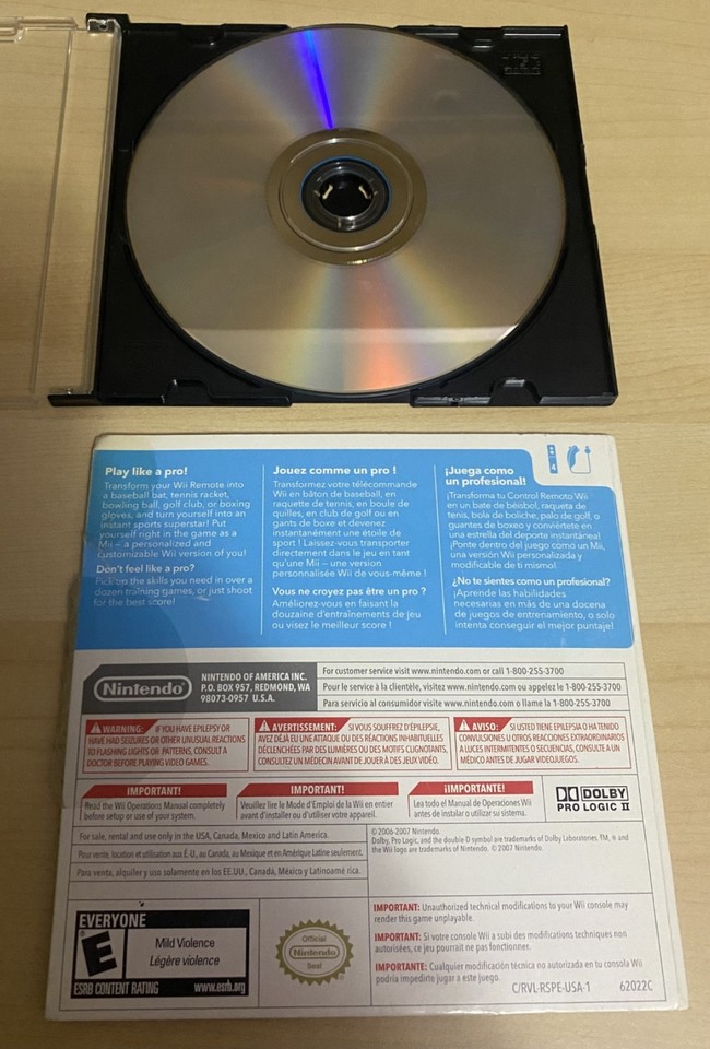 Wii Sports Game Disc + Original Sleeve Case | eBay