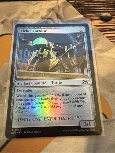 MTG Ticket Tortoise Foil - Aetherdrift MTG #0245 | eBay