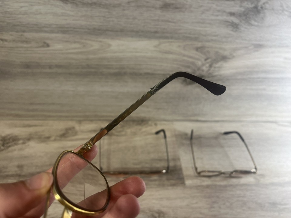 Titmus Eyeglasses Frames Z87 Matte Gold Full Rim Aviator Glasses Lot Of ...