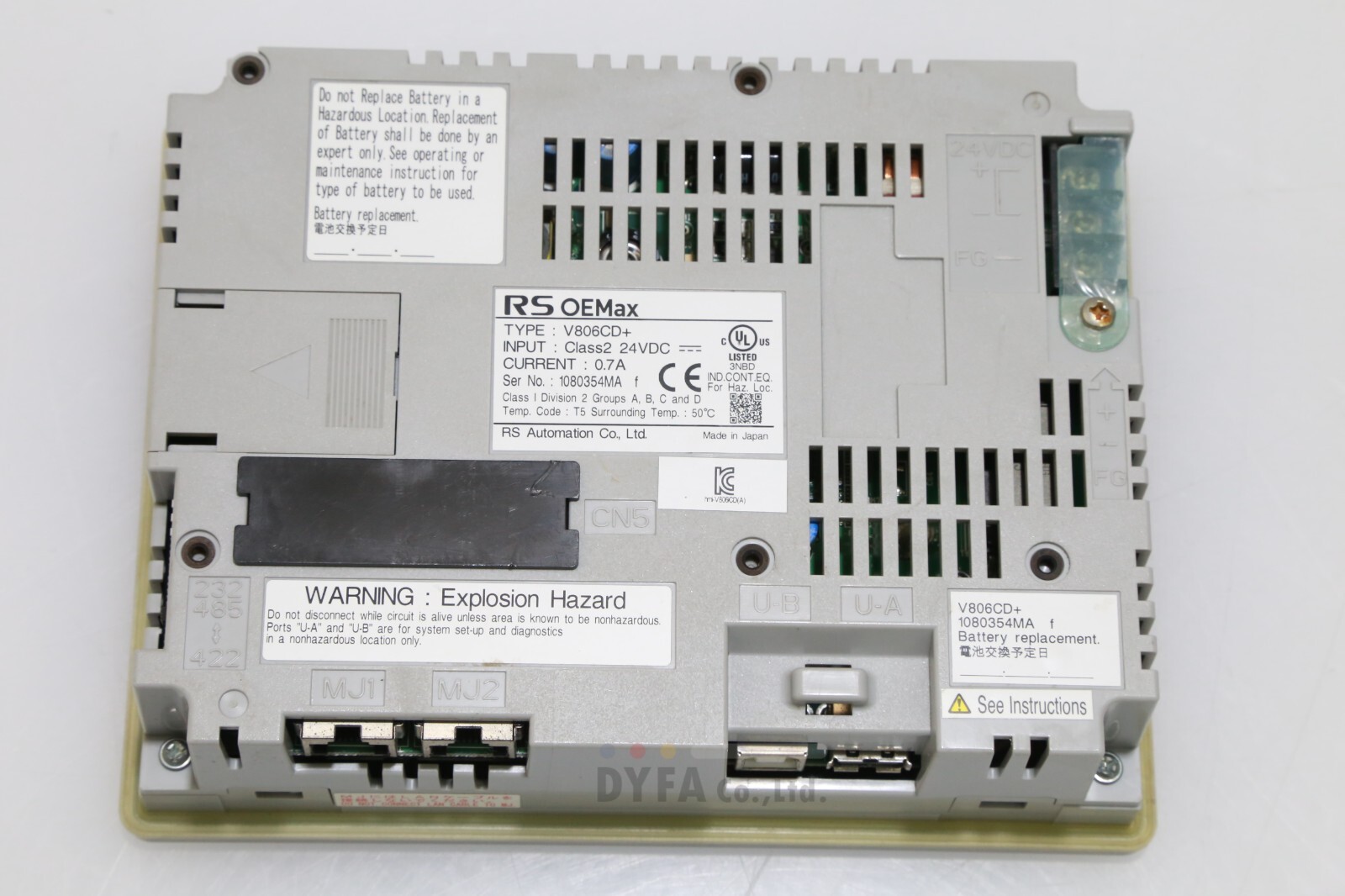 RS OEMAX used V806CD+ Tousch Screen Missing Fasten holders SCR-I-150 ...