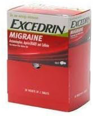 Excedrin migraine 50 Pack of 2 Capletsper Pack Counter Single dose Box ...