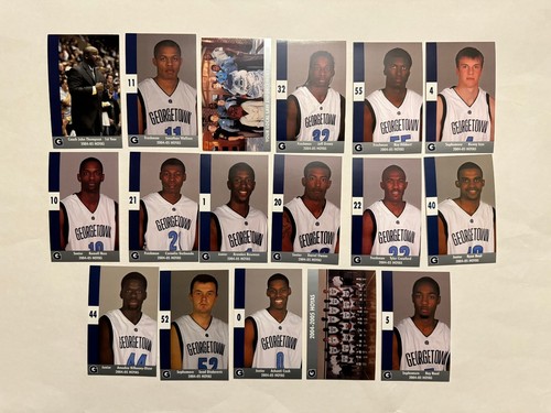 2004-05 GEORGETOWN HOYAS card set (17) w/Roy Hibbert, Jeff Green - Very ...
