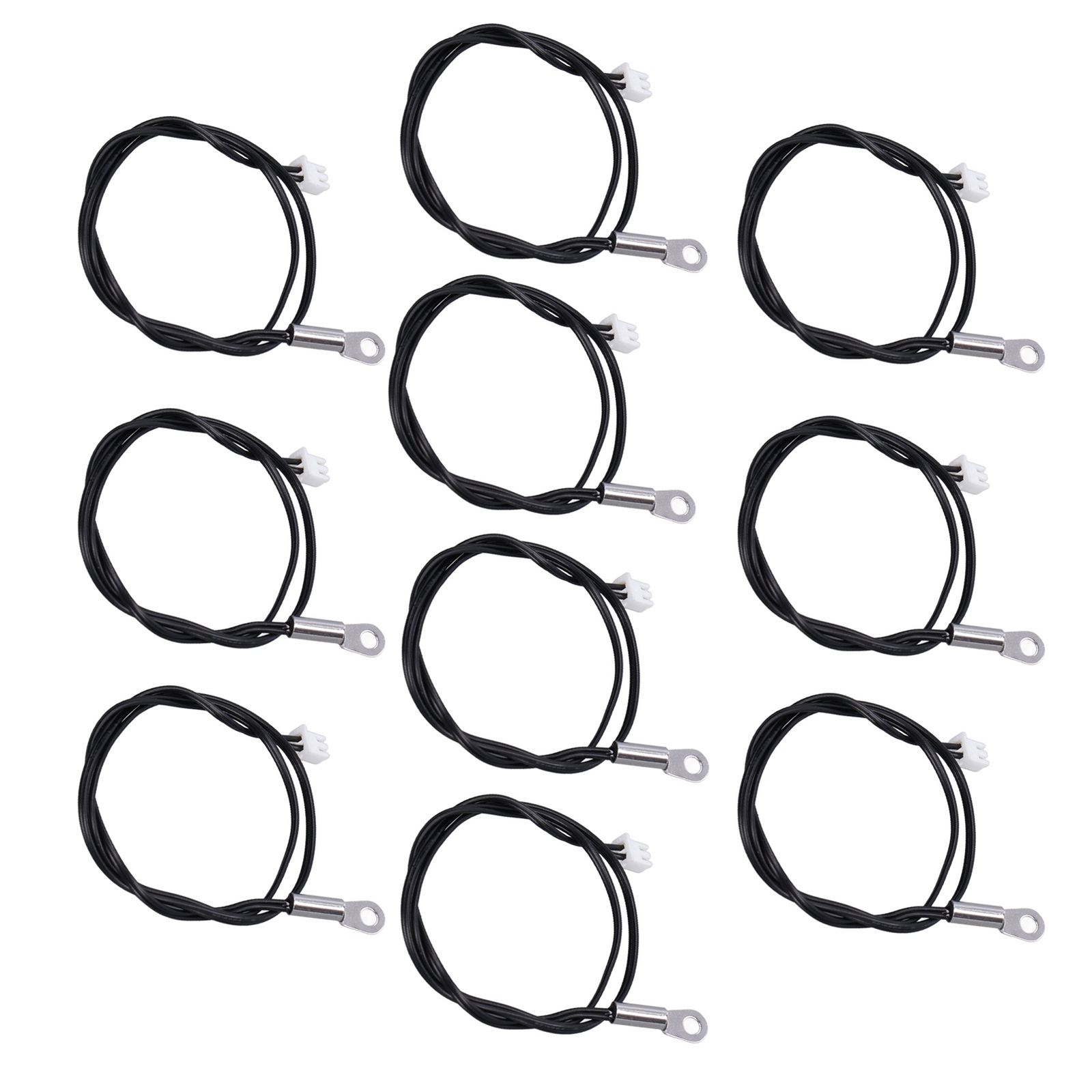 10pcs NTC Thermistor Temperature Sensor Probe Lug Terminal Connector ...