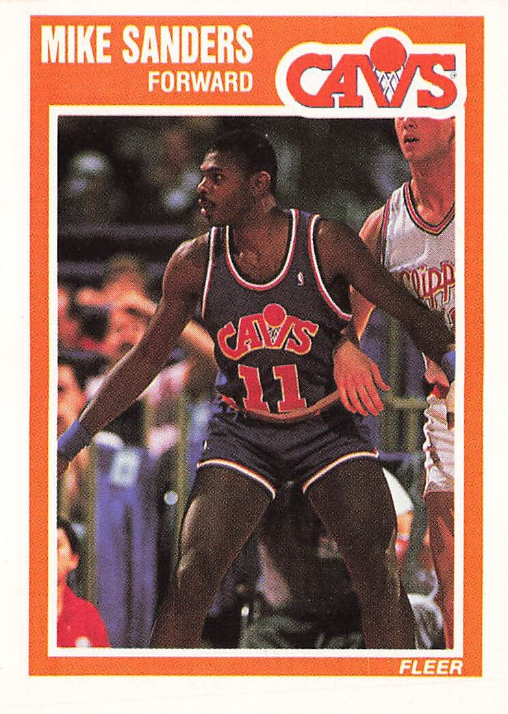 1989 Fleer #30 Mike Sanders Cleveland Cavaliers | eBay