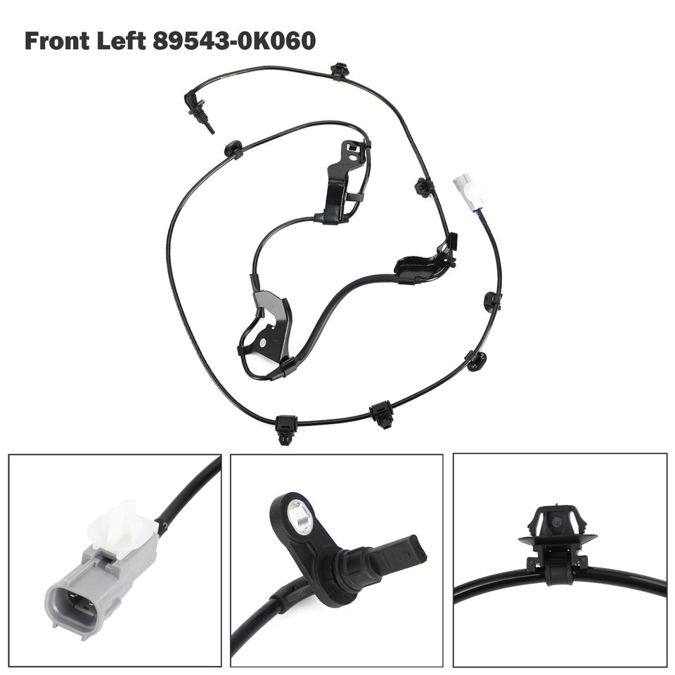 Front L&R ABS Wheel Speed Sensor 89542-0K060 89543-0K060 For Toyota ...