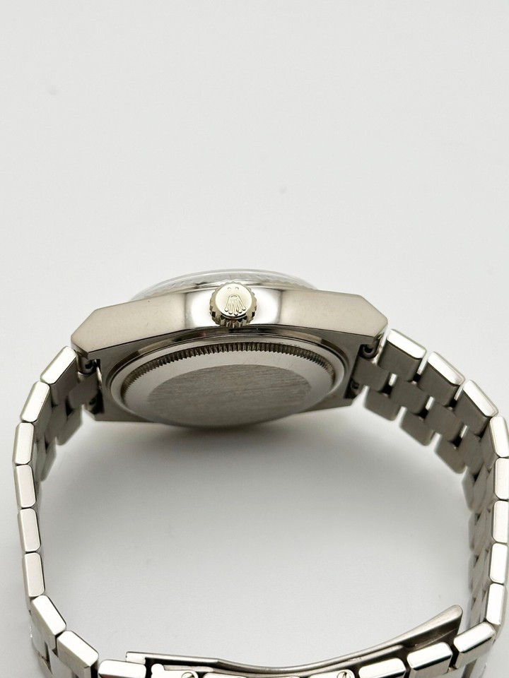 RARE Rolex Oysterquartz Day Date 19019 18K White Gold 36mm | eBay