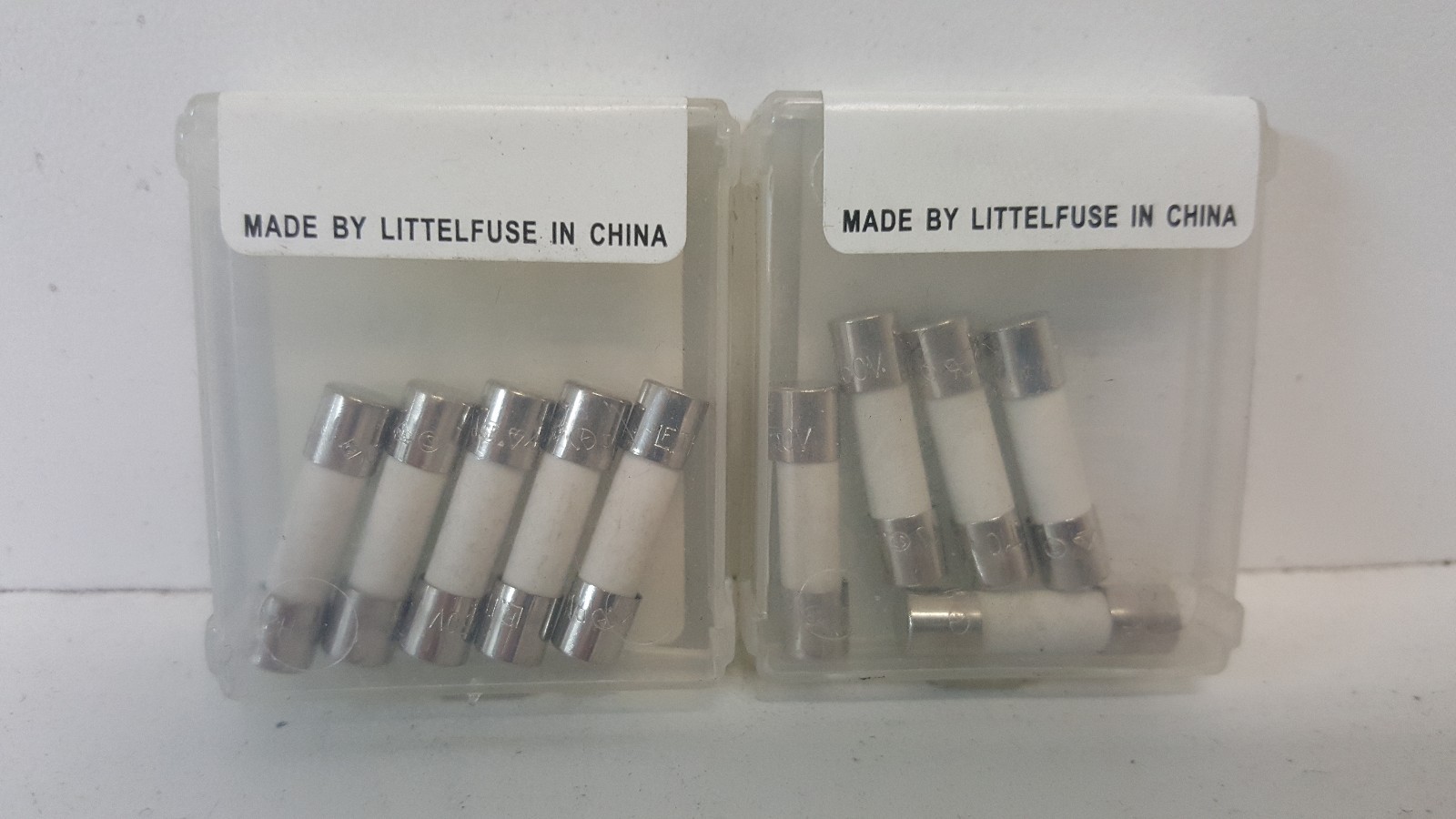 LOT OF (10) OLD STOCK LITTELFUSE 5X20MM SLOW BLOW FUSES 0215010.V- for ...