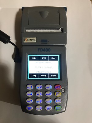 Wireless Credit Card Machine FD400 First Data FD 400 USED Excellent ...