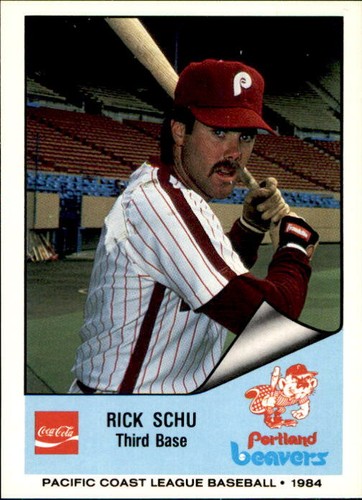 1984 Portland Beavers Cramer #209 Rick Schu Carmichael California ...