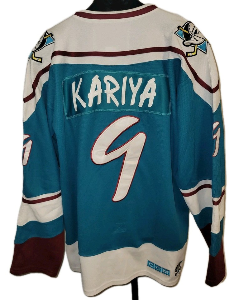Paul Kariya Anaheim Mighty Ducks CCM Throwback Away Jersey Mens Size 56 | eBay