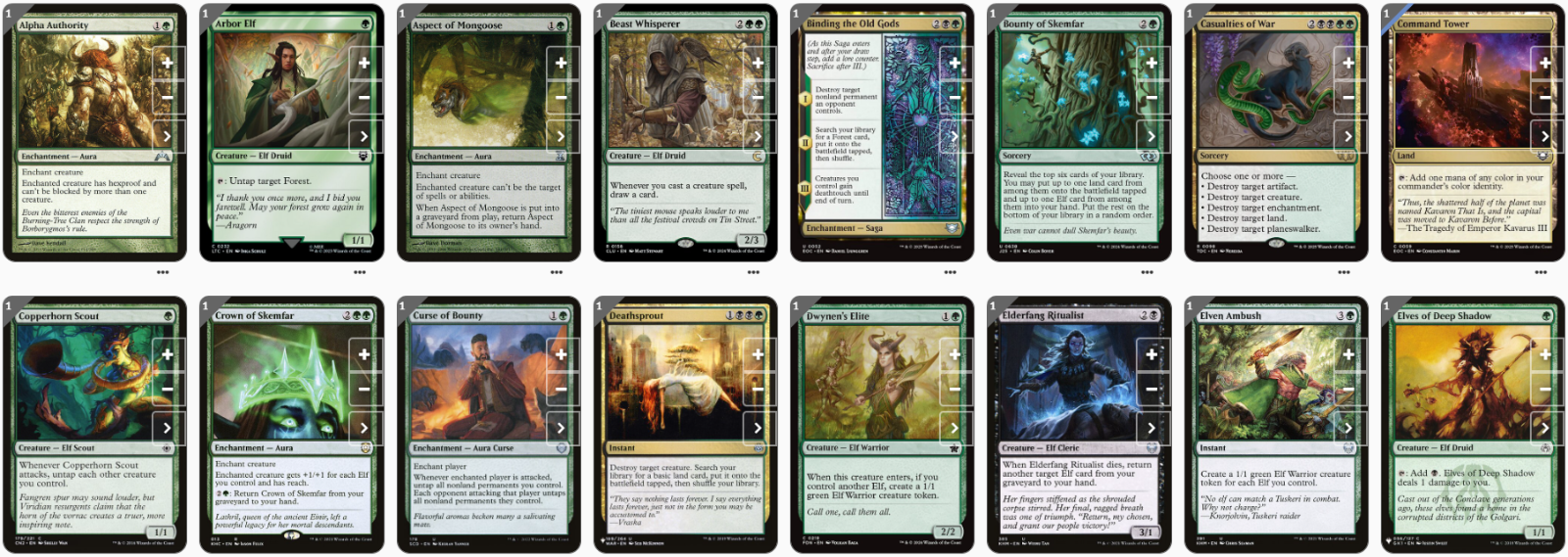 Lathril, Blade of the Elves Magic MTG EDH Custom Commander Deck ELF ...
