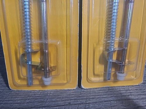 PLPCI Bi-Fold Door Pivot Guide Rod Kit 1/4" Rod 3/8" Cap N 7546 2 Sets ...