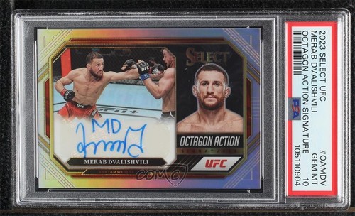 2023 Panini Select UFC - Octagon Action Signatures Merab Dvalishvili # ...