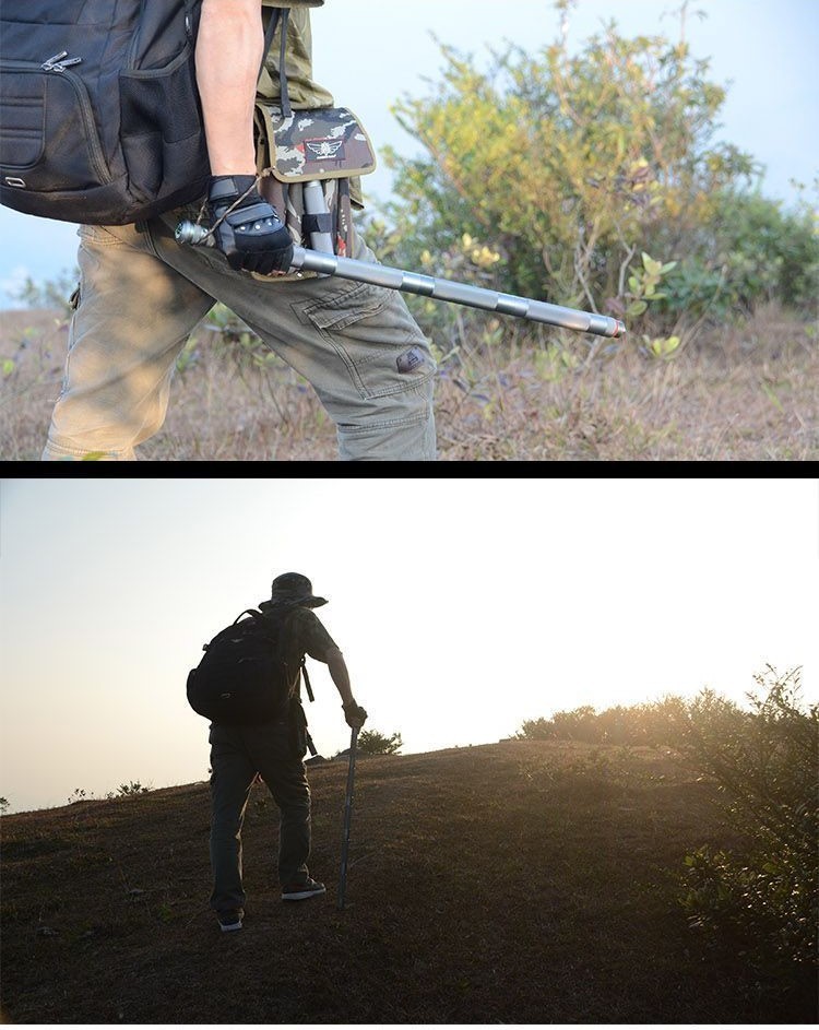 55in Hiking Tactical Stick Walking Staff - Outdoor Multitool Gear ...