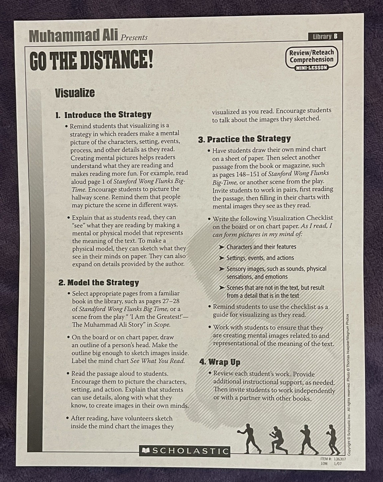Scholastic Muhammad Ali Presents Go the Distance! Program Sampler ...