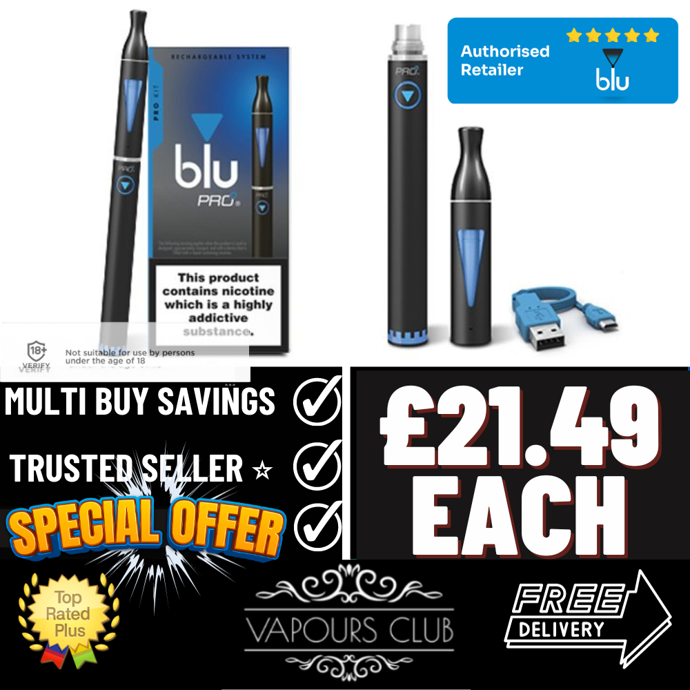 Blu PRO Kit | E-Cigarette Starter Kit | E-Cig Vape Pen |+ FREE MISTERY ...