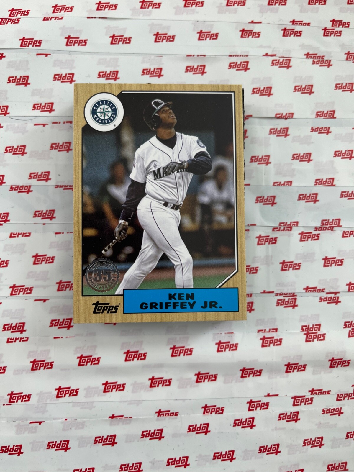 2022 Topps Series 1 KEN GRIFFEY JR 35th Anniversary 1987 Throwback #T87 ...