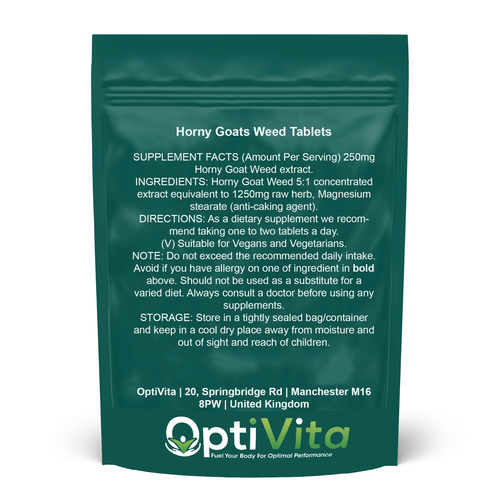 Horny Goat Weed 1250mg Tablets - High Strength Libido Booster Pills Men ...