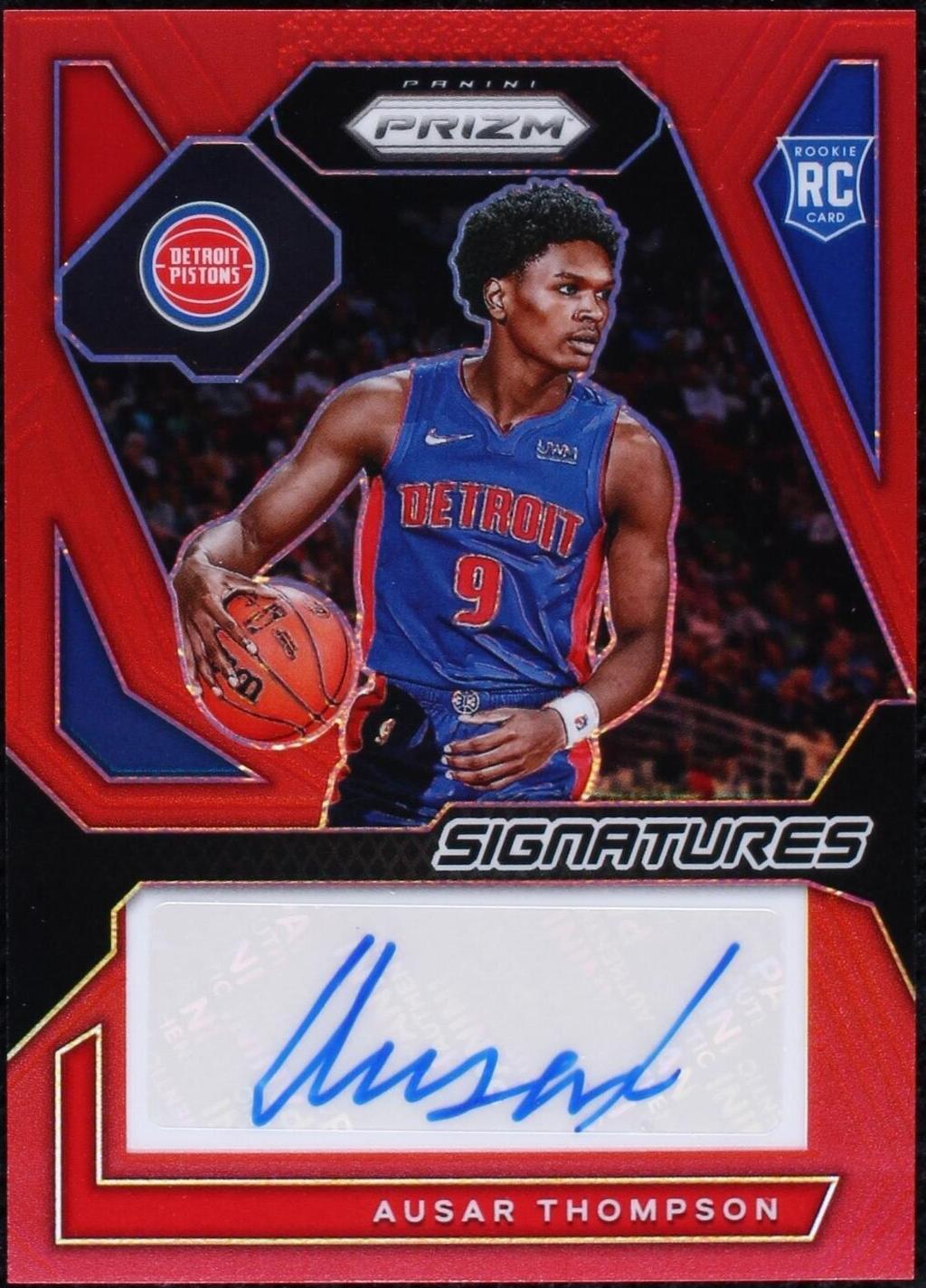 2023-24 Panini Prizm - Rookie Signatures Ausar Thompson #RSI-ASR Red ...