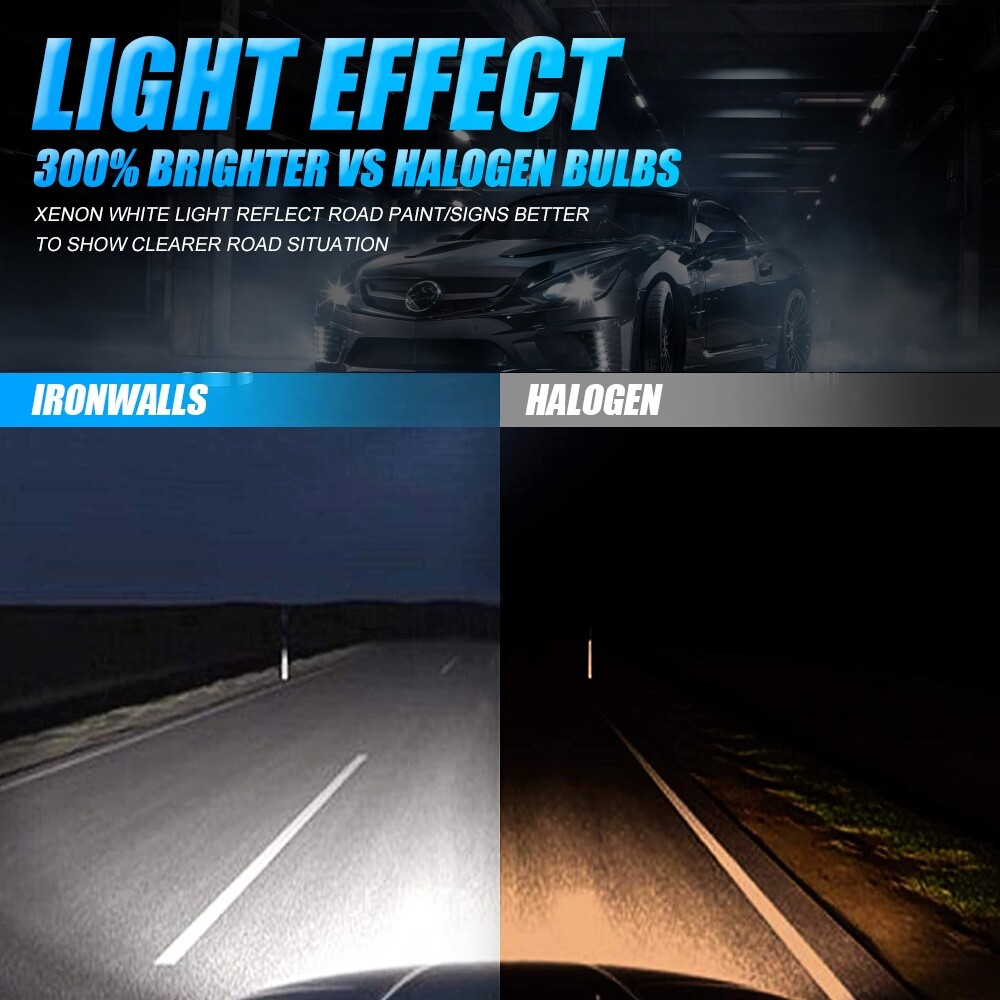 For Dodge Stratus 2002-2006 LED Headlight High-Low Beam + Blue Fog ...