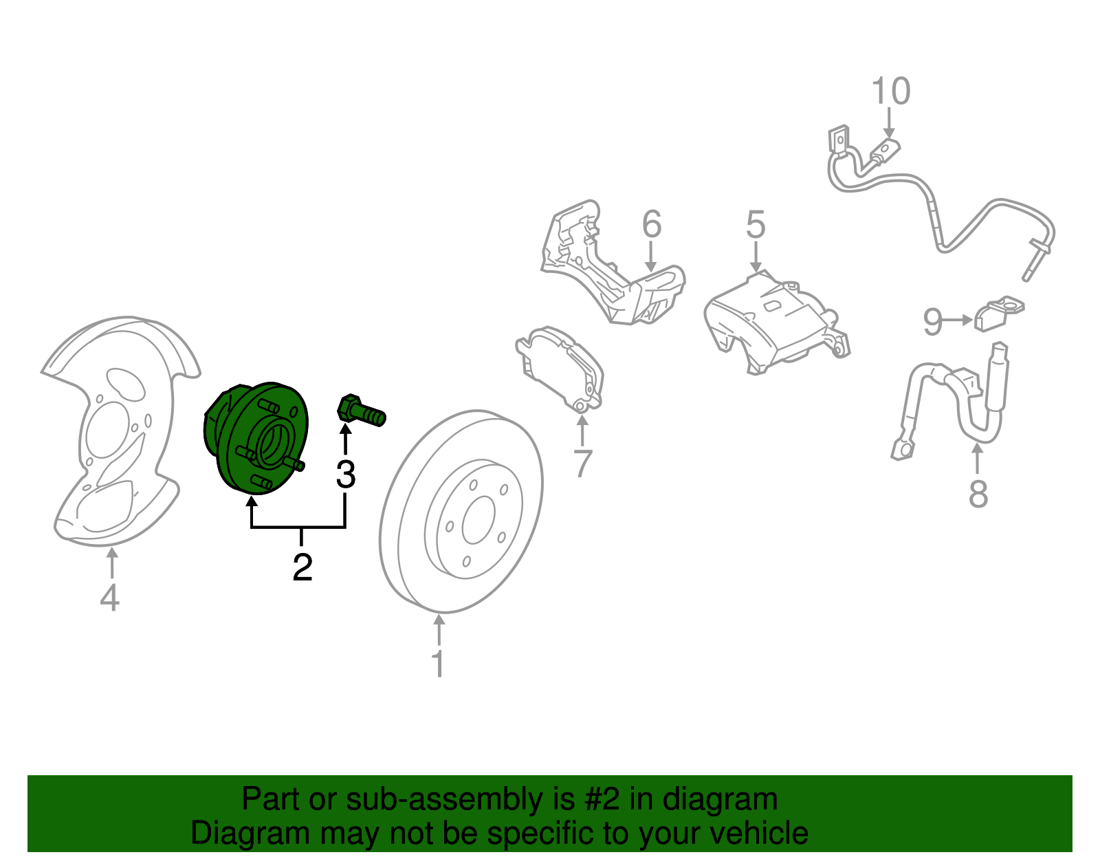 Genuine Rear Wheel Hub and Bearing Assembly with Bolts 13507374 | eBay