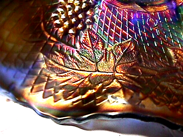 "CONCORD" BOWL 8 1/2" GREEN 6 RUFFLE SUPER FANTASTIC COLOR CARNIVAL BY ...