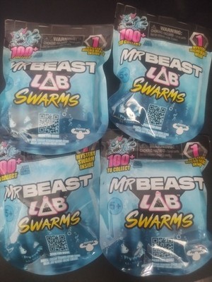 Mr. BEAST SDCC 2024 Lab Swarms 4 Total packs Mini - Figure Mystery ...