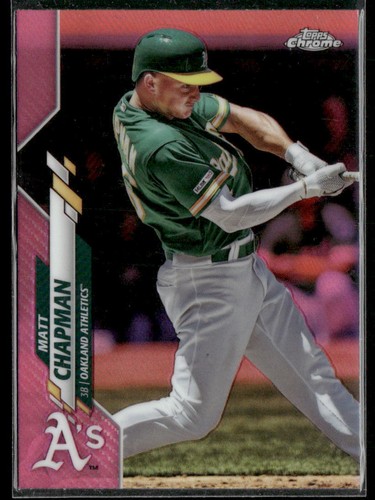 2020 Topps Chrome #193 Matt Chapman Pink Refractor | eBay
