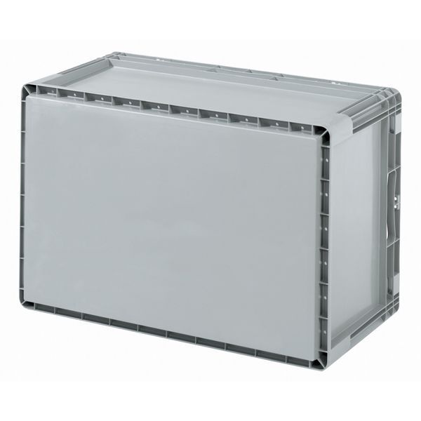 Ssi Schaefer Elb4220.Gy1 Straight Wall Container, Gray, Polypropylene ...
