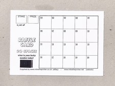 10 Lucky Numbers Fundraising Raffle Cards 30 Squares for sale online | eBay