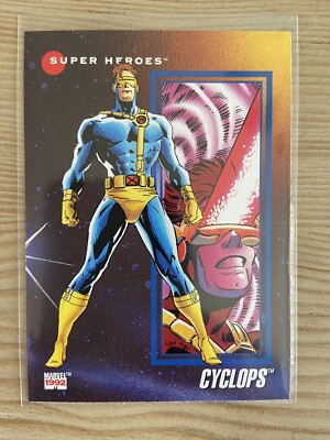 CYCLOPS 1992 MARVEL UNIVERSE Series 3 III GENUINE Comics Trading Card ...
