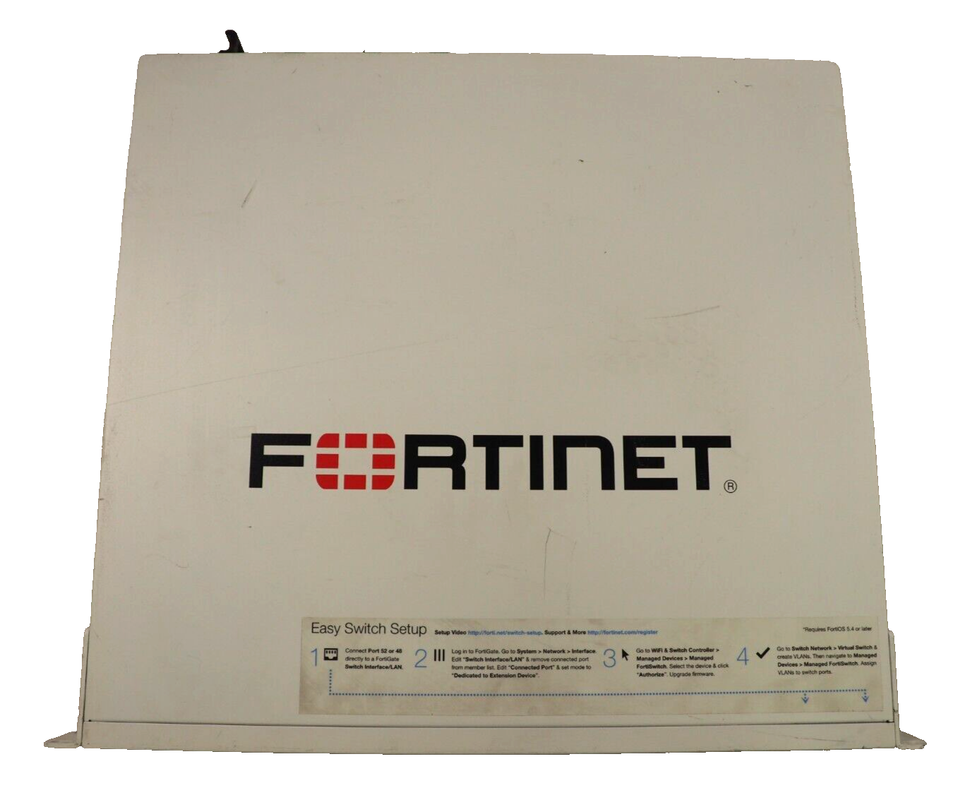 Fortinet FortiSwitch 448D FPOE 48 Port Managed Switch FS-448D-FPOE Dual ...