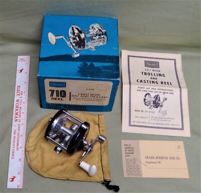 Sears No. 710 Light Boat/Bay and Trolling Saltwater Reel, NIB | eBay